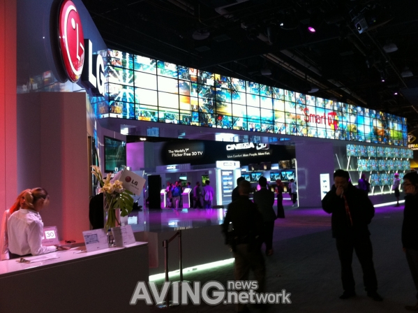 CES 2011, LG Booth, Interior Design, LVCC, Jan 9