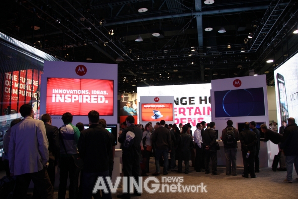 CES 2011, Motorola Booth Interior Design, LVCC, Jan 9