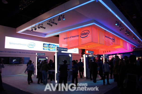 CES 2011, Intel Booth Interior Design, LVCC, Jan 9
