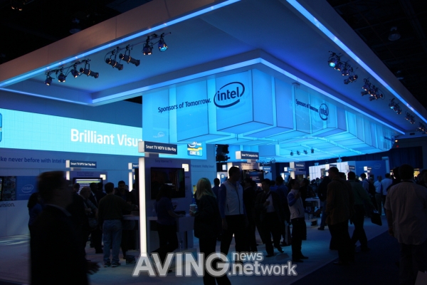 CES 2011, Intel Booth Interior Design, LVCC, Jan 9