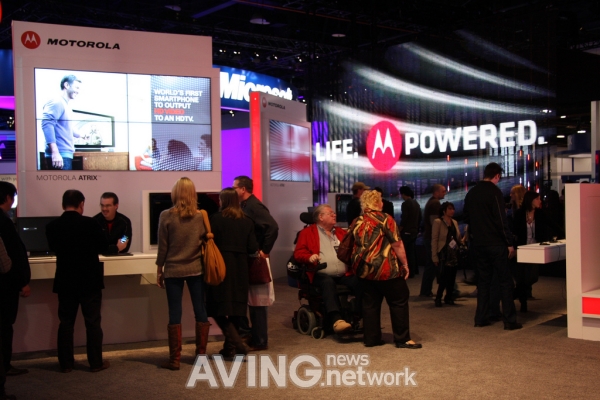 CES 2011, Motorola Booth Interior Design, LVCC, Jan 9