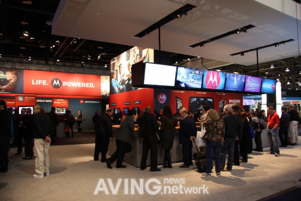 CES 2011, Motorola Booth Interior Design, LVCC, Jan 9