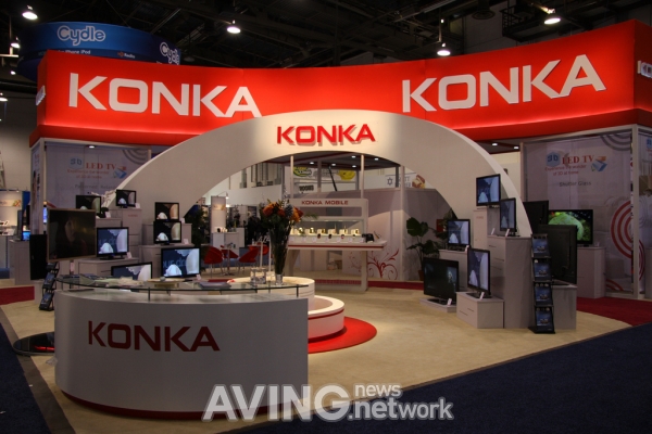 CES 2011, KONKA Booth Interior Design, LVCC, Jan 9
