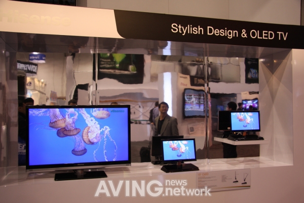 CES 2011, Hisense Booth Interior Design, Stylish Design, OLED TV, LVCC