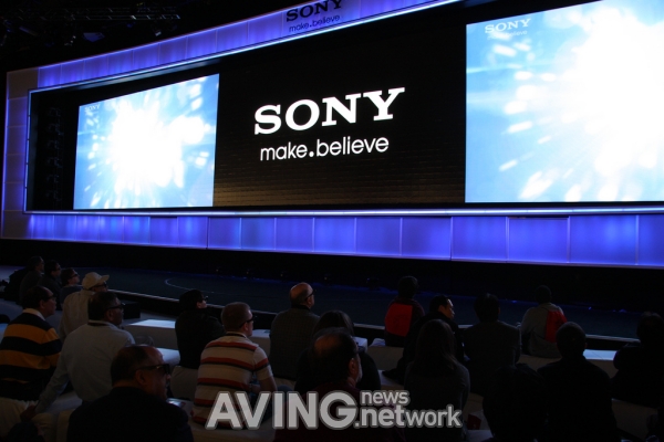CES 2011, Sony Booth Interior Design, Big DEMO Screen, LVCC