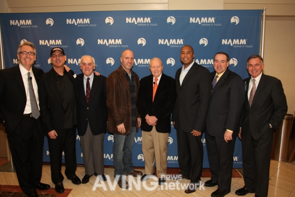 2011 NAMM Show, President/CEO Joe Lamond and NAMM Chairman Tom Schmidt ...