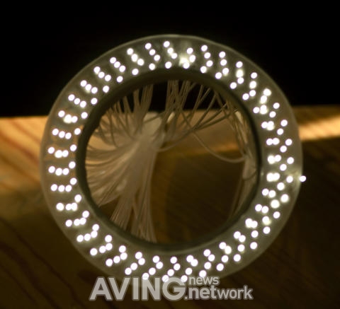 Build your own ring flash with fiber optic cables