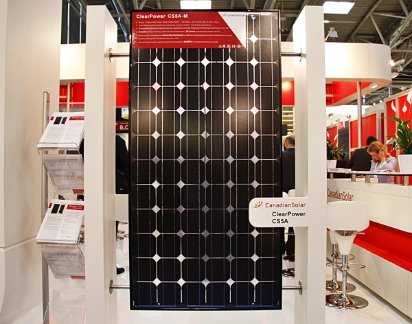 CanadianSolar to present its Solar Module 'ClearPower CS5A-M'