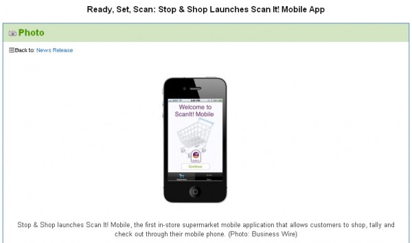 Ready, Set, Scan: Stop & Shop Launches Scan It! Mobile App