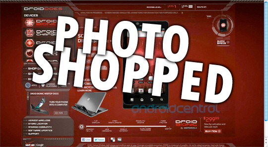 Motorola Droid Bionic $299 Ad Leak Appears To Be Photoshopped