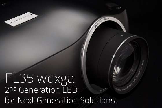 Projection Design to launch 2nd Generation LED projector, the FL35 wqxga