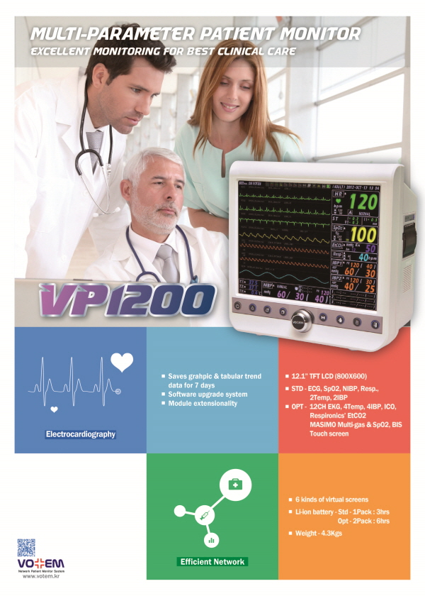 [KIMES 2015 Preview] Patient Monitors with Mountable Parts from VOTEM