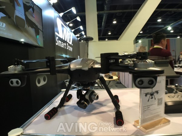 [CES 2016] SMD’s Drone 'MIRAGE,' Avoiding Obstacles by Ultrasonic Waves