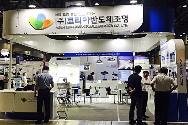 [LED & OLED EXPO 2018] Korea Semiconductor Illumination, displayed ...