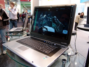 CLEVO presented 19inch wide notebook 'M590K' at CeBIT2006