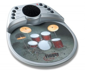 Electronic finger drum mouse pad