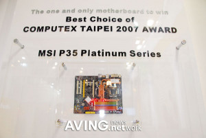 MSI to present its award-winning P35 Platinum mainboard series