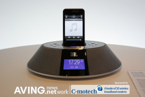 A high-performance loudspeaker docking station 'JBL On Stage IIIP' for ...