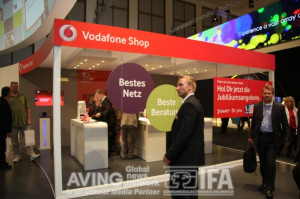 [IFA 2010] Vodafone, sells cellular phones at the booth field