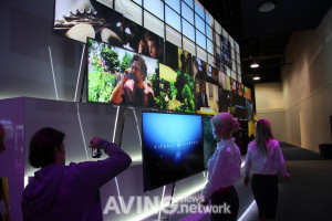 CES 2011, LG Booth Interior Design, LCD TV Wall, LVCC, Jan 9