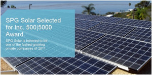 SPG Solar Selected as One of America’s Fastest-Growing Private Companies