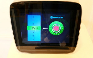 Safe touch display for contact-free devices